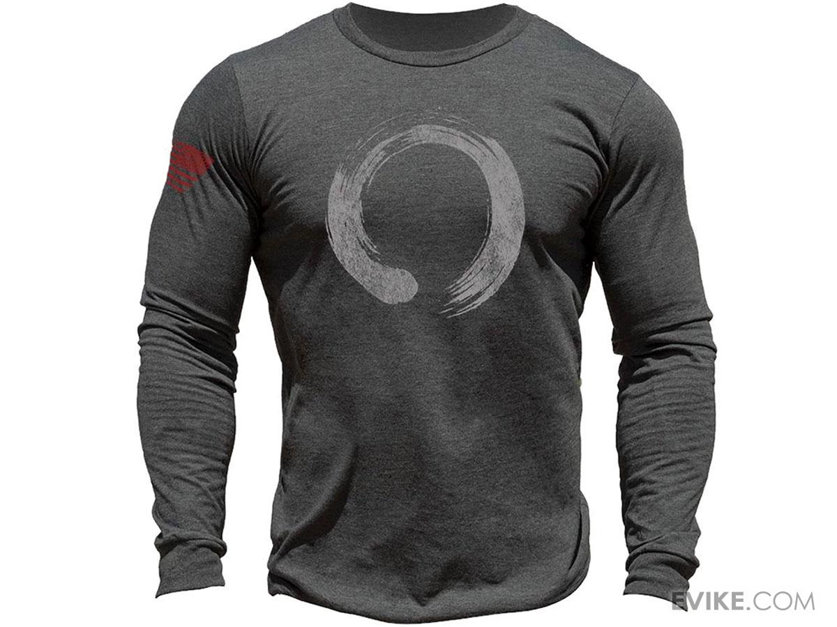 MUSA "Enso Circle" Long Sleeve Shirt (Size: Dark Gray Heather / Small ...