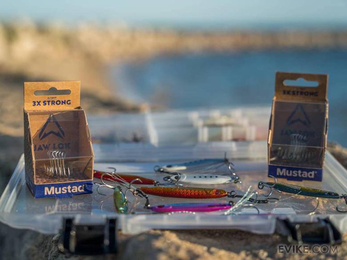 Mustad 5X Strong JAW-LOK In-line Treble Fishing Hook (Size: 5/0), MORE ...