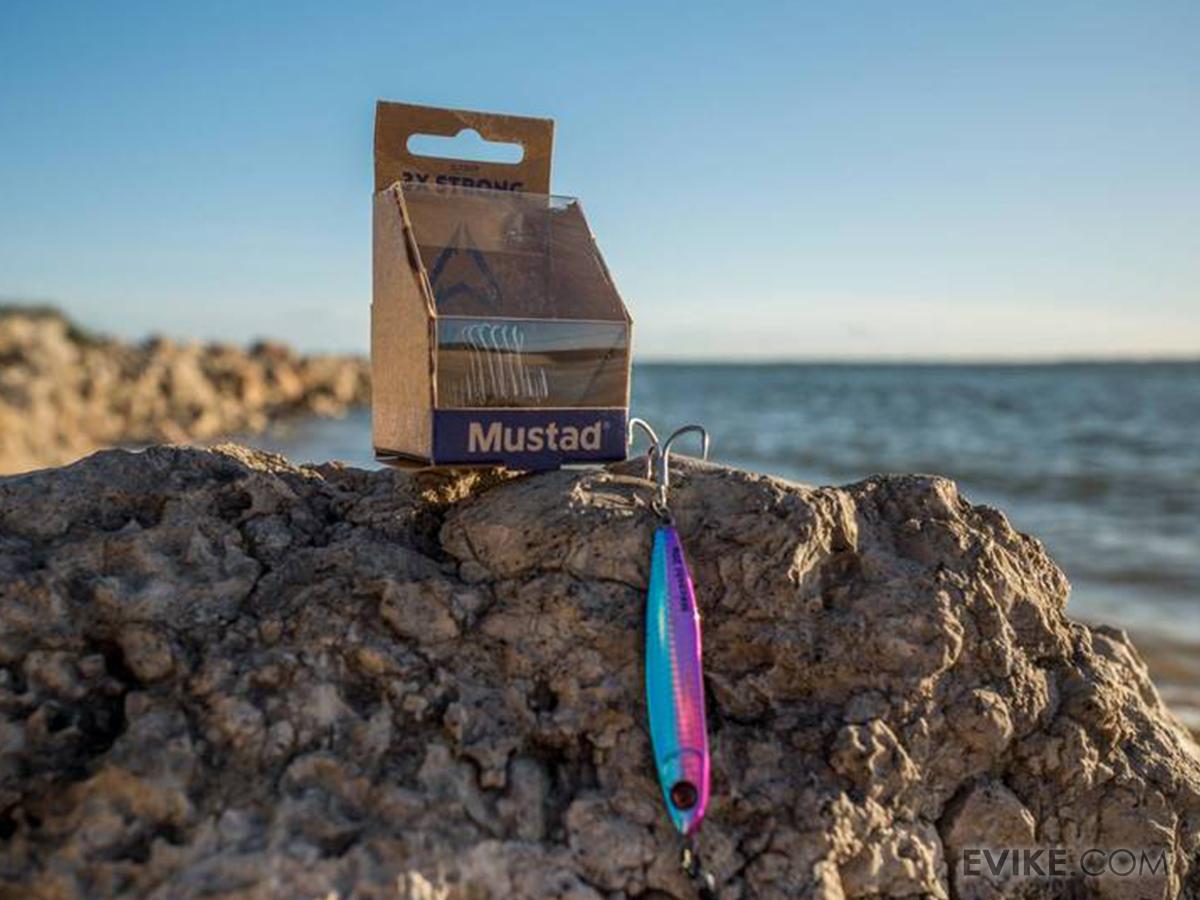 Mustad 5X Strong JAW-LOK In-line Treble Fishing Hook (Size: 5/0), MORE ...