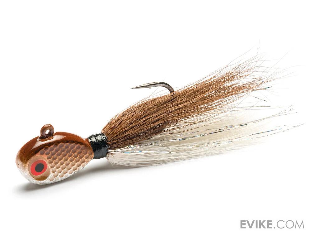 Mustad Saltwater Tamer Bucktail Jig (Color: Brown/Black & White / 1.5oz ...