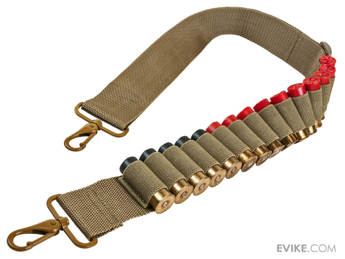 VISM by NcSTAR 12ga Shot Shell Bandolier Shotgun Sling (Color: Tan ...