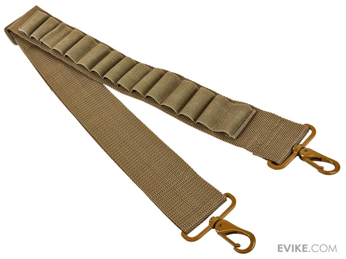 VISM by NcSTAR 12ga Shot Shell Bandolier Shotgun Sling (Color: Tan ...