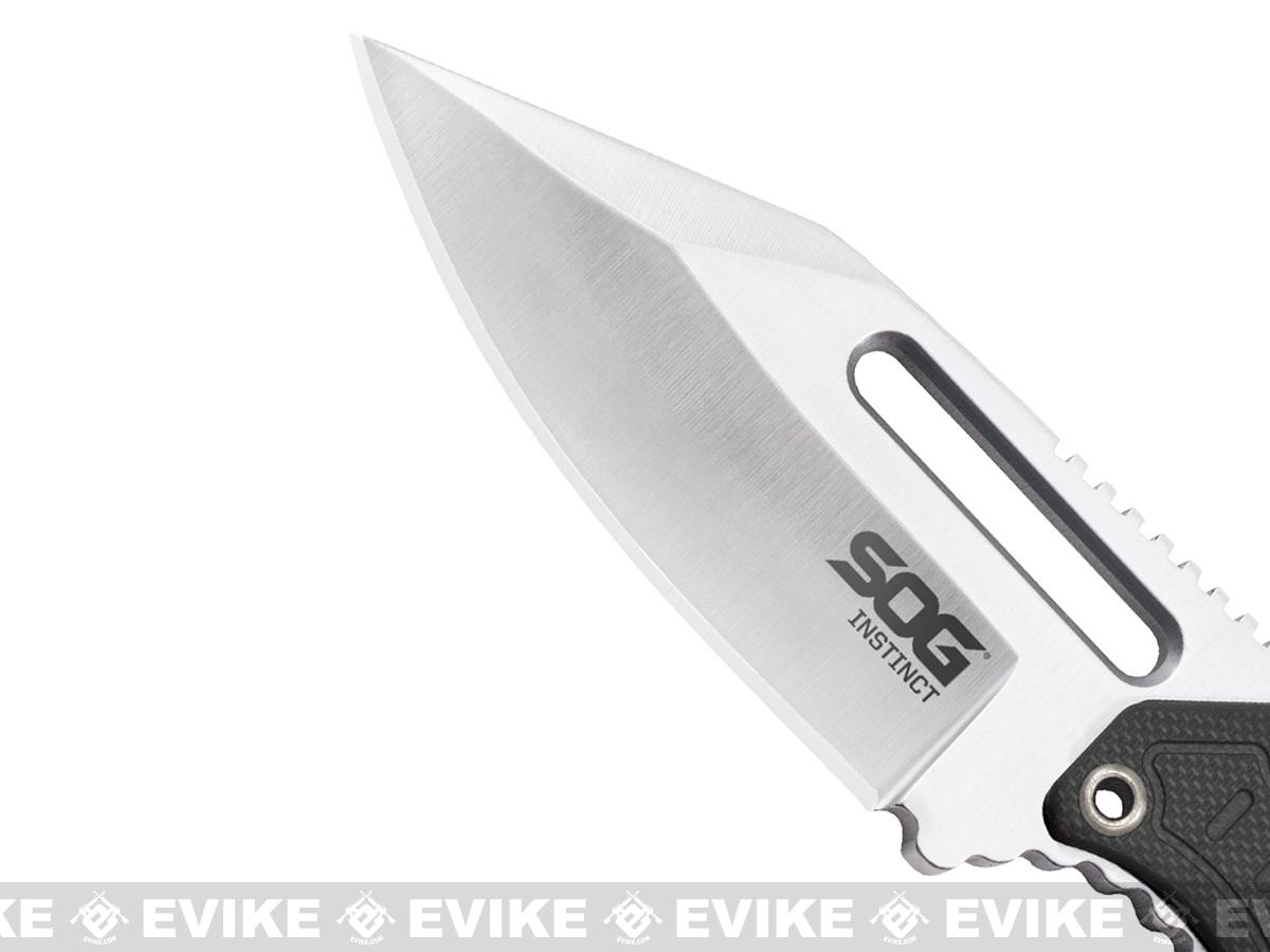 SOG Knives "Instinct" Fixed Blade Knife - Satin, Tactical Gear/Apparel ...