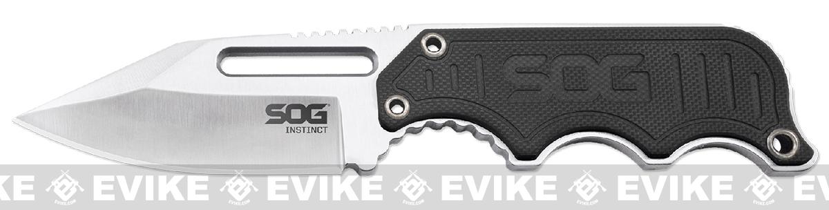 SOG Knives "Instinct" Fixed Blade Knife - Satin, Tactical Gear/Apparel ...