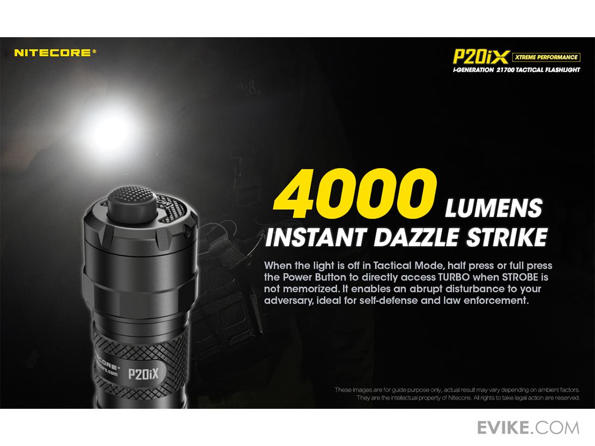 Nitecore P20iX 4000 Lumen USB-C Rechargeable Flashlight, Accessories ...