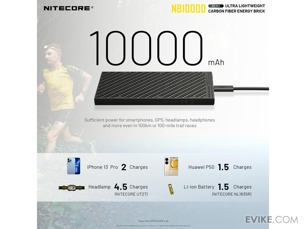 Nitecore NB10000 Gen 2 Quick-Charge USB / USB-C Dual Port 10000mAh ...