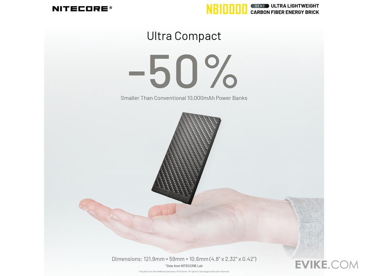 Nitecore NB10000 Gen 2 Quick-Charge USB / USB-C Dual Port 10000mAh ...
