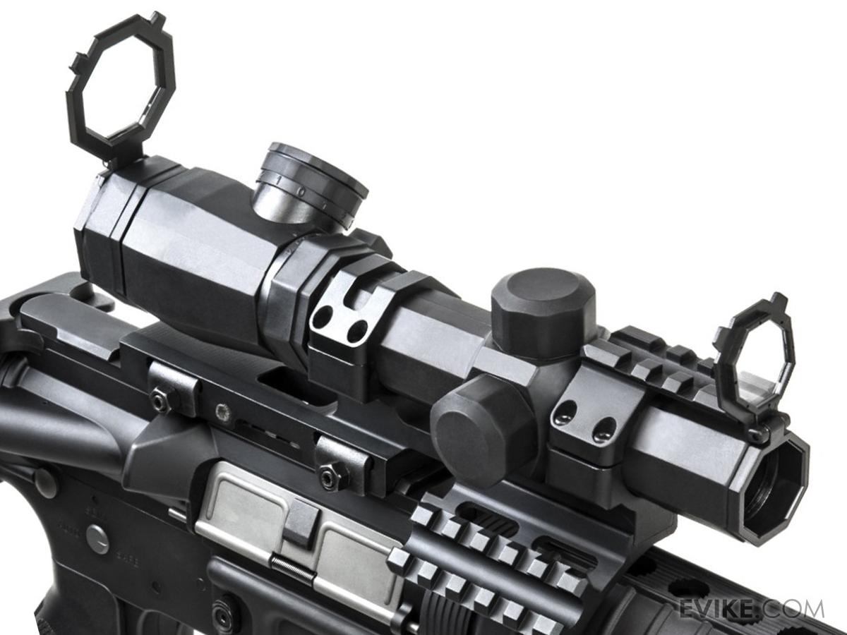 NcSTAR 1.1-4X20 Rubber Armored Blue & Red Illuminated Rifle Scope w ...