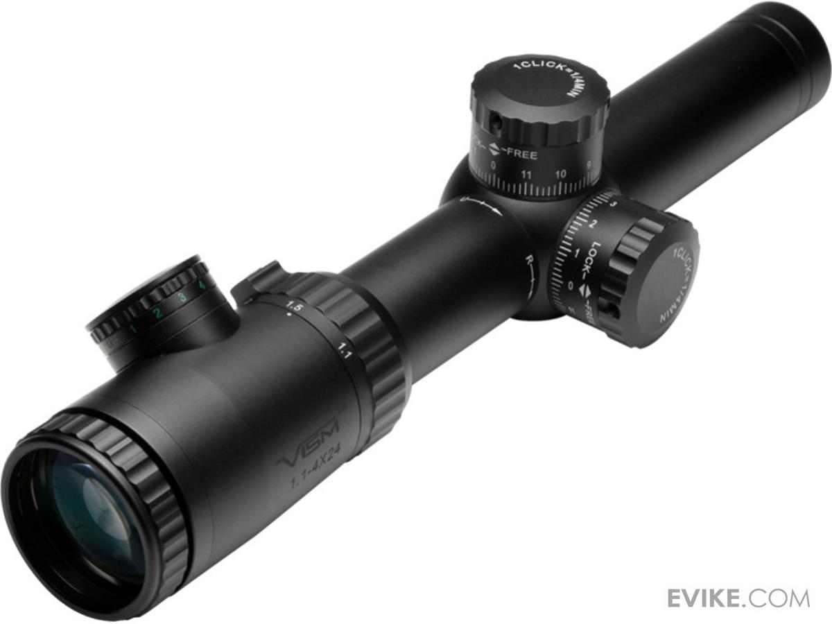 NcStar / Vism Evolution Series 1.1-4x24 Illuminated Rifle Scope ...