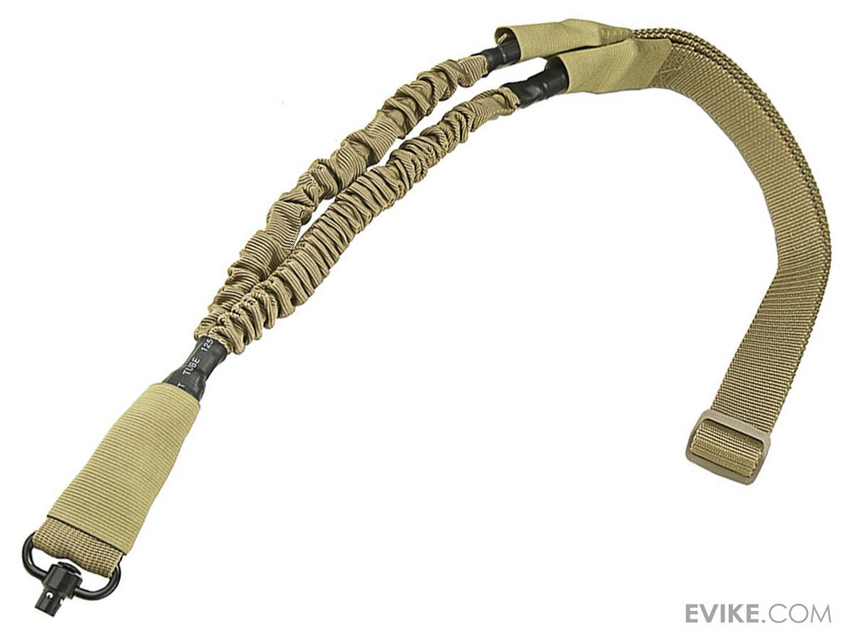 NCStar Single Point Bungee Sling w/ QD Swivel (Color: Tan), Tactical ...