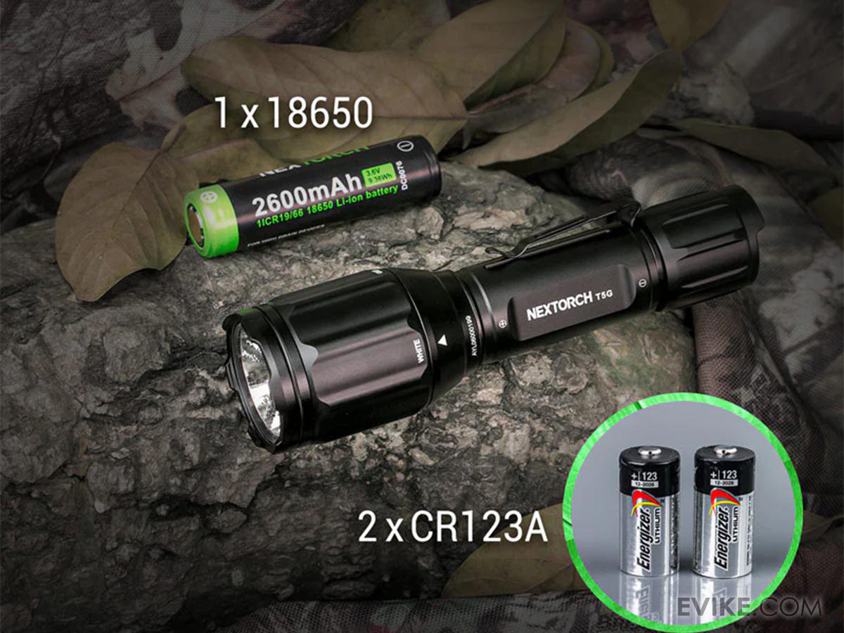 Nextorch Dual Light Rechargeable Tactical Flashlight (Color: White ...