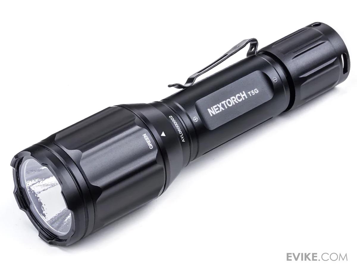 Nextorch Dual Light Rechargeable Tactical Flashlight (Color: White & Green), Accessories & Parts ...