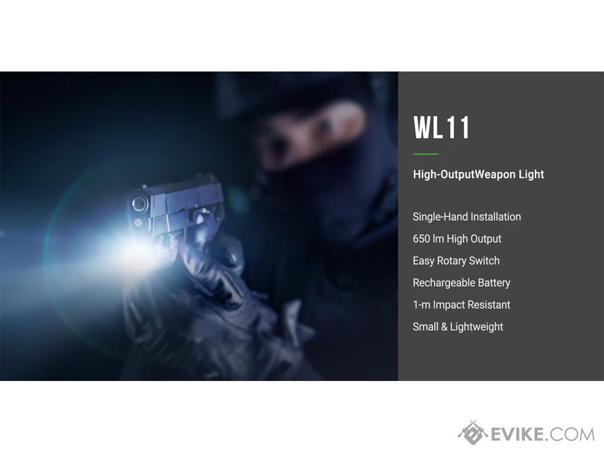 Nextorch WL11 650 Lumen Tactical Weapon Light, Accessories & Parts ...