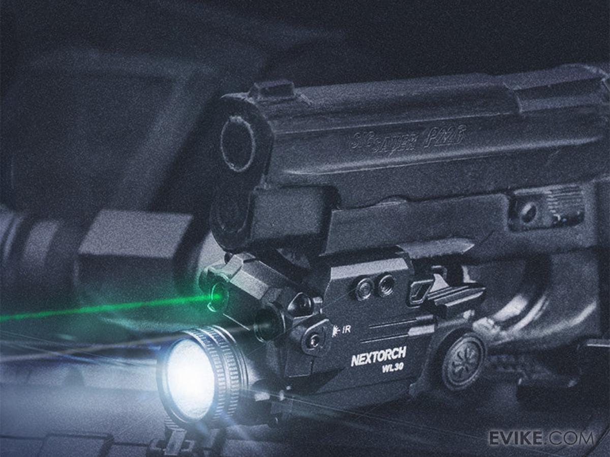 Nextorch WL30 400 Lumen Tactical Weapon Light w/ Green & IR Laser ...
