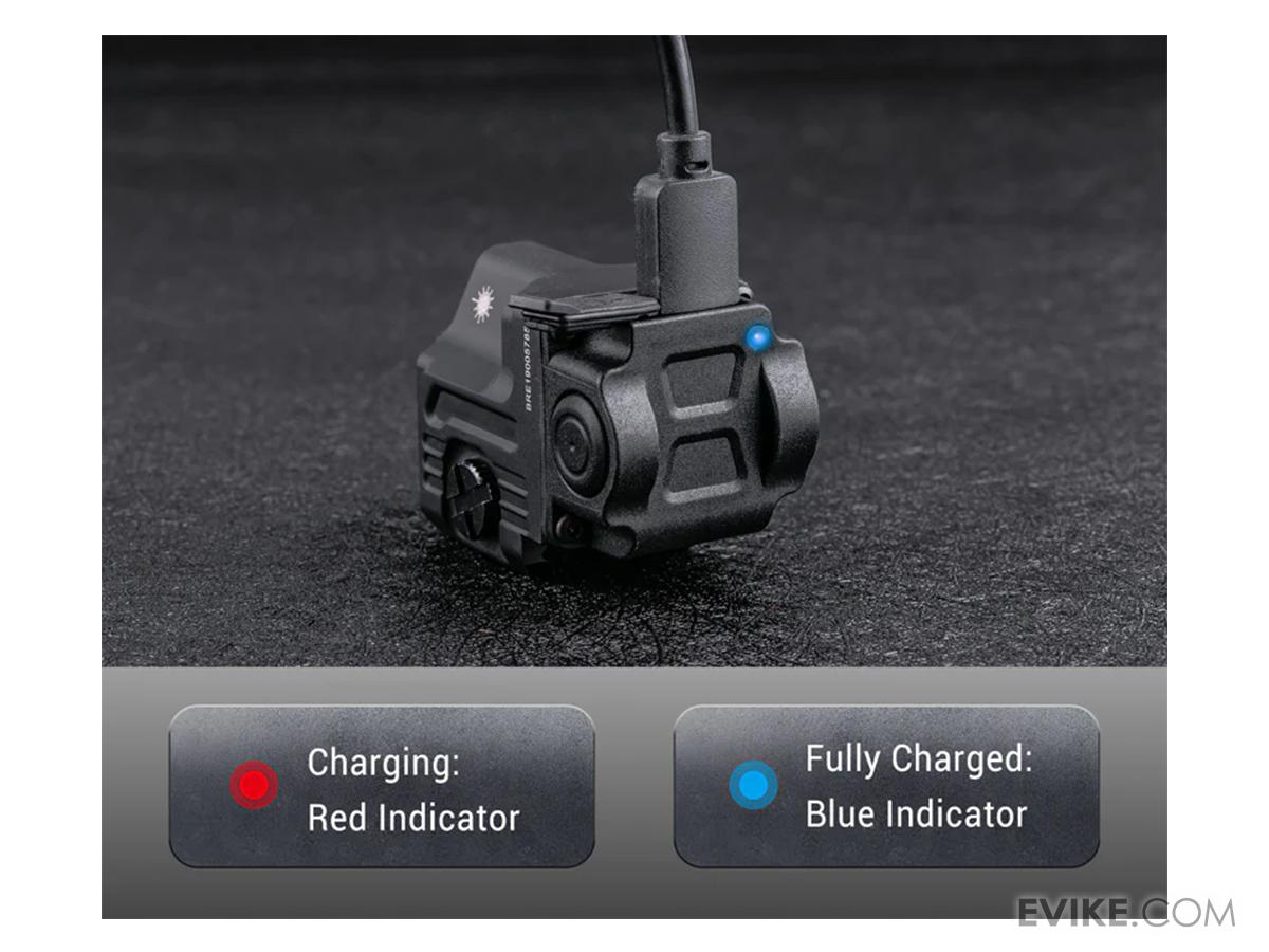 Nextorch 650 Lumen Tactical Weapon Light w/ Visible Laser Aiming Module ...