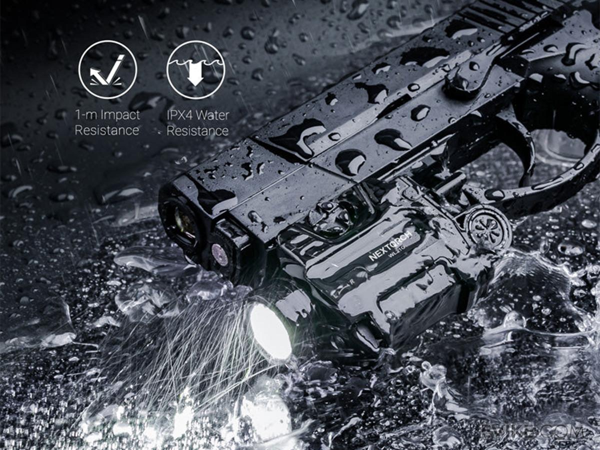 Nextorch 650 Lumen Compact Tactical Weapon Light w/ Visible Laser ...