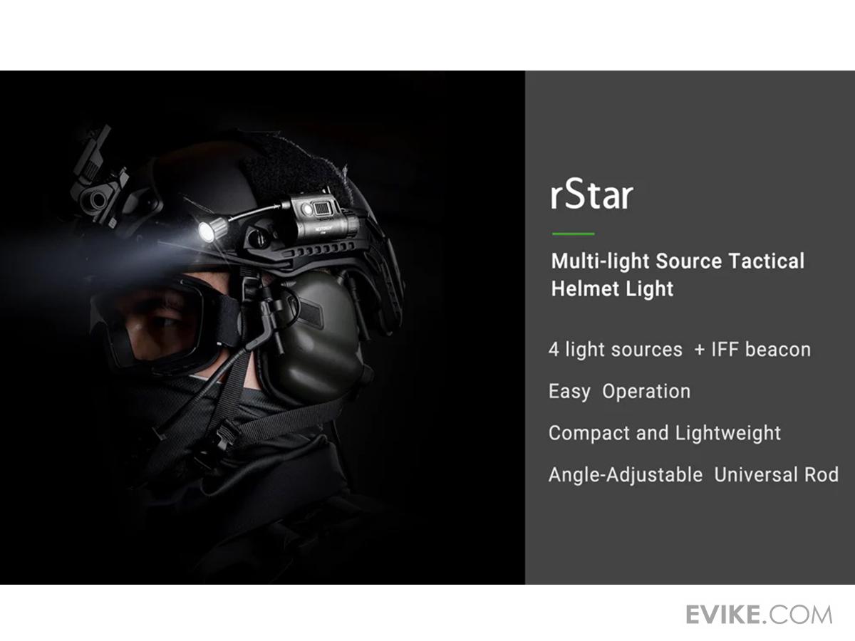 Nextorch rStar IFF Helmet Light, Tactical Gear/Apparel, Helmet ...