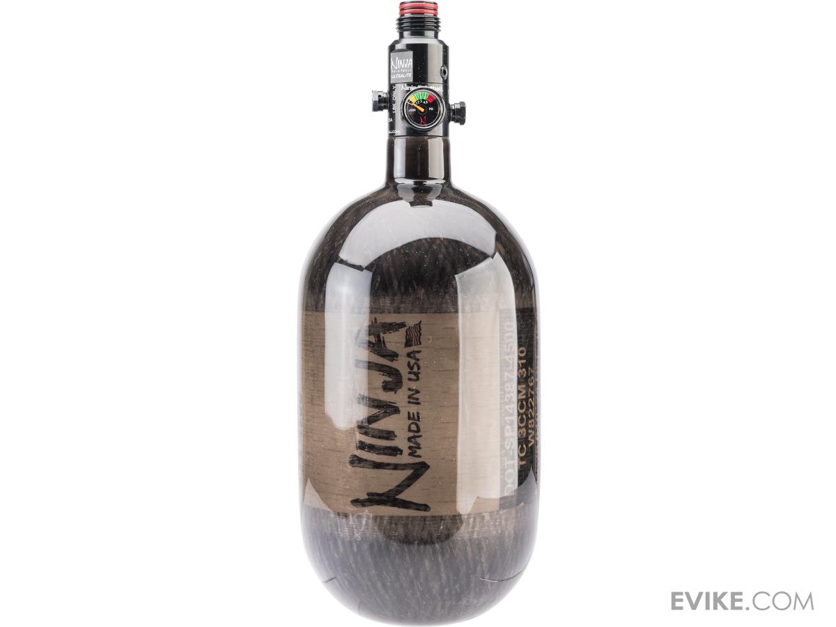Ninja Paintball LITE Carbon Fiber HPA Air Tank (Color: Black / 68/4500 ...