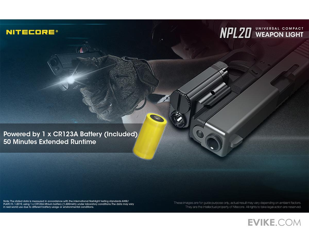 Nitecore NPL20 460 Lumen Universal Rail Compact Weapon Light ...
