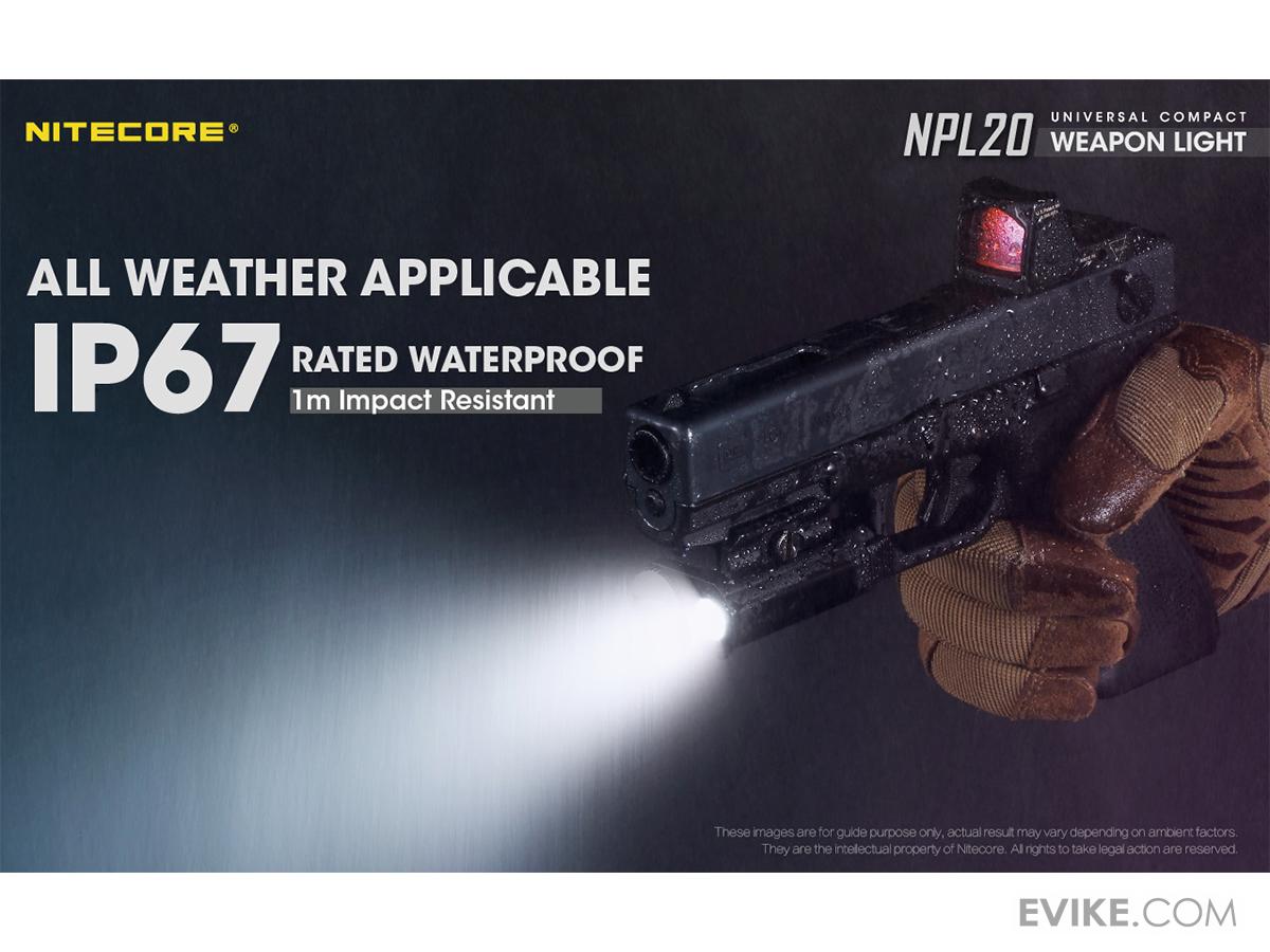 Nitecore NPL20 460 Lumen Universal Rail Compact Weapon Light ...
