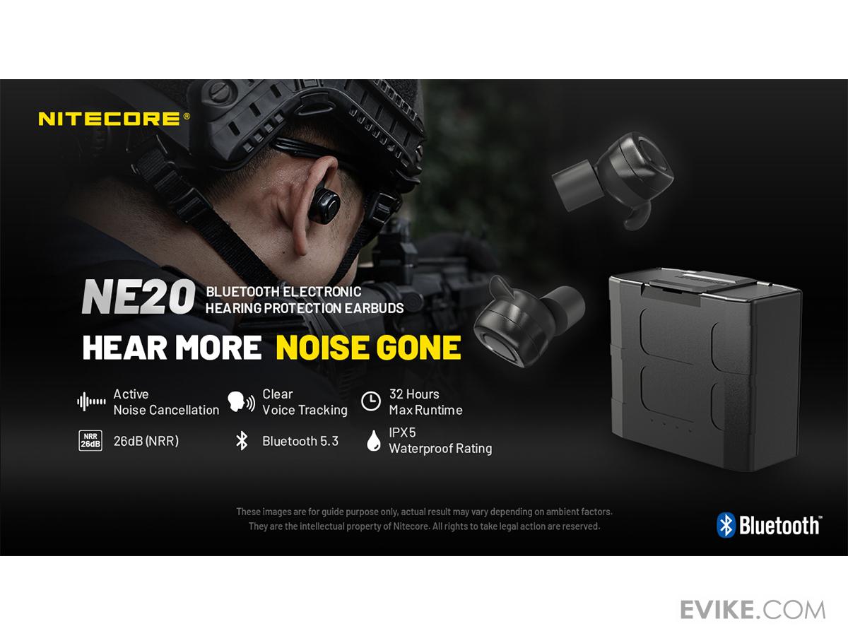 Nitecore NE20 Bluetooth Electronic Hearing Protection Earbuds (Color ...