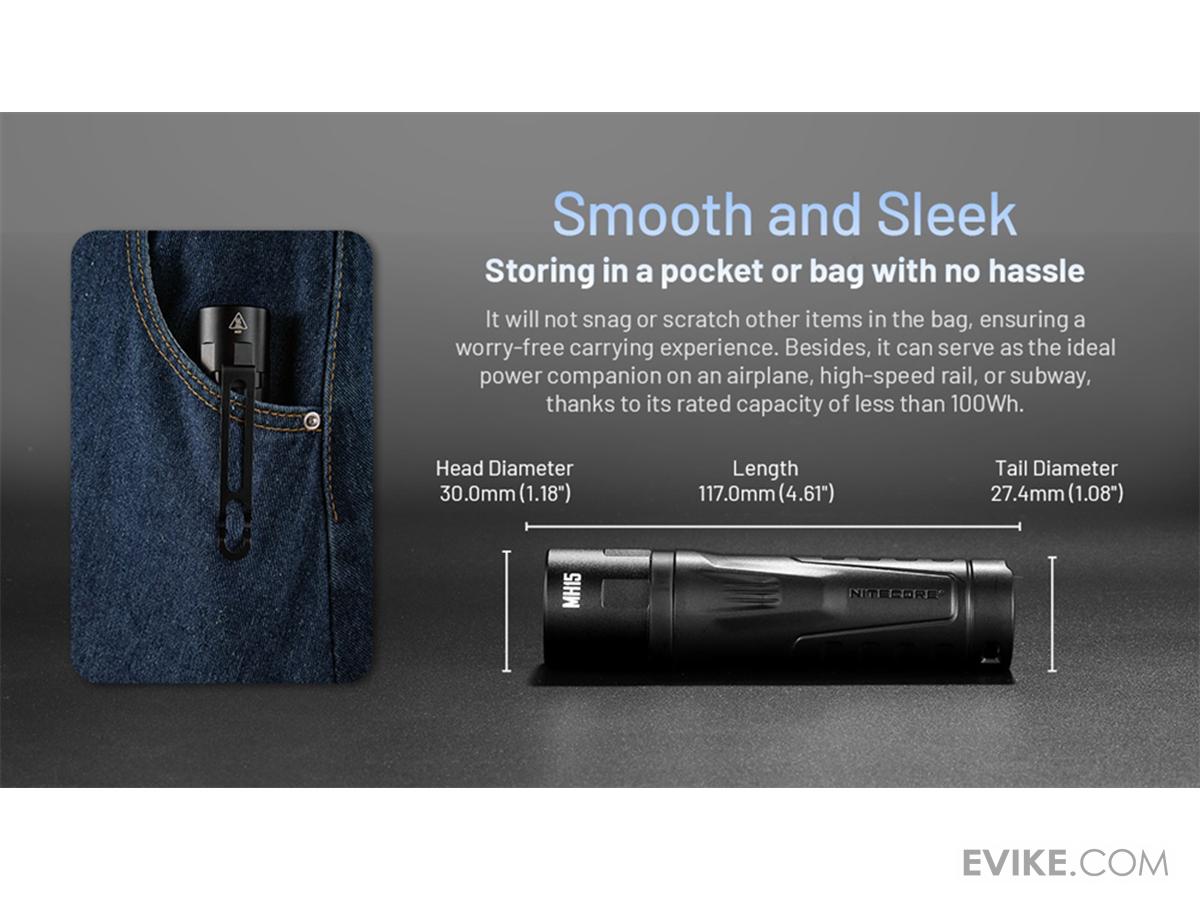 Nitecore MH15 2000 Lumen Rechargeable Flashlight, Accessories & Parts ...