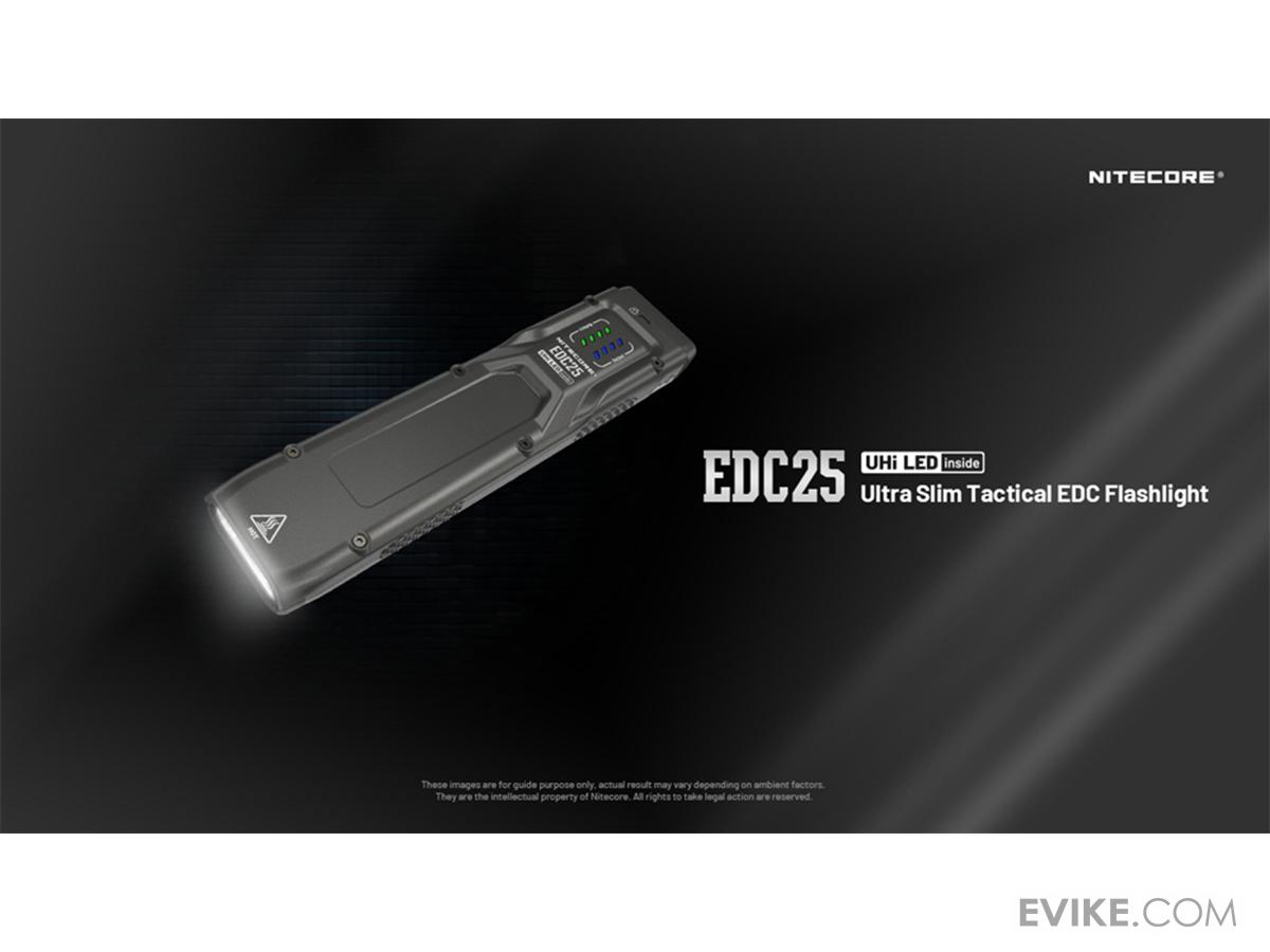 Nitecore EDC25 3000 Lumen USB-C Rechargeable Flat EDC Flashlight, Accessories & Parts, Lights ...
