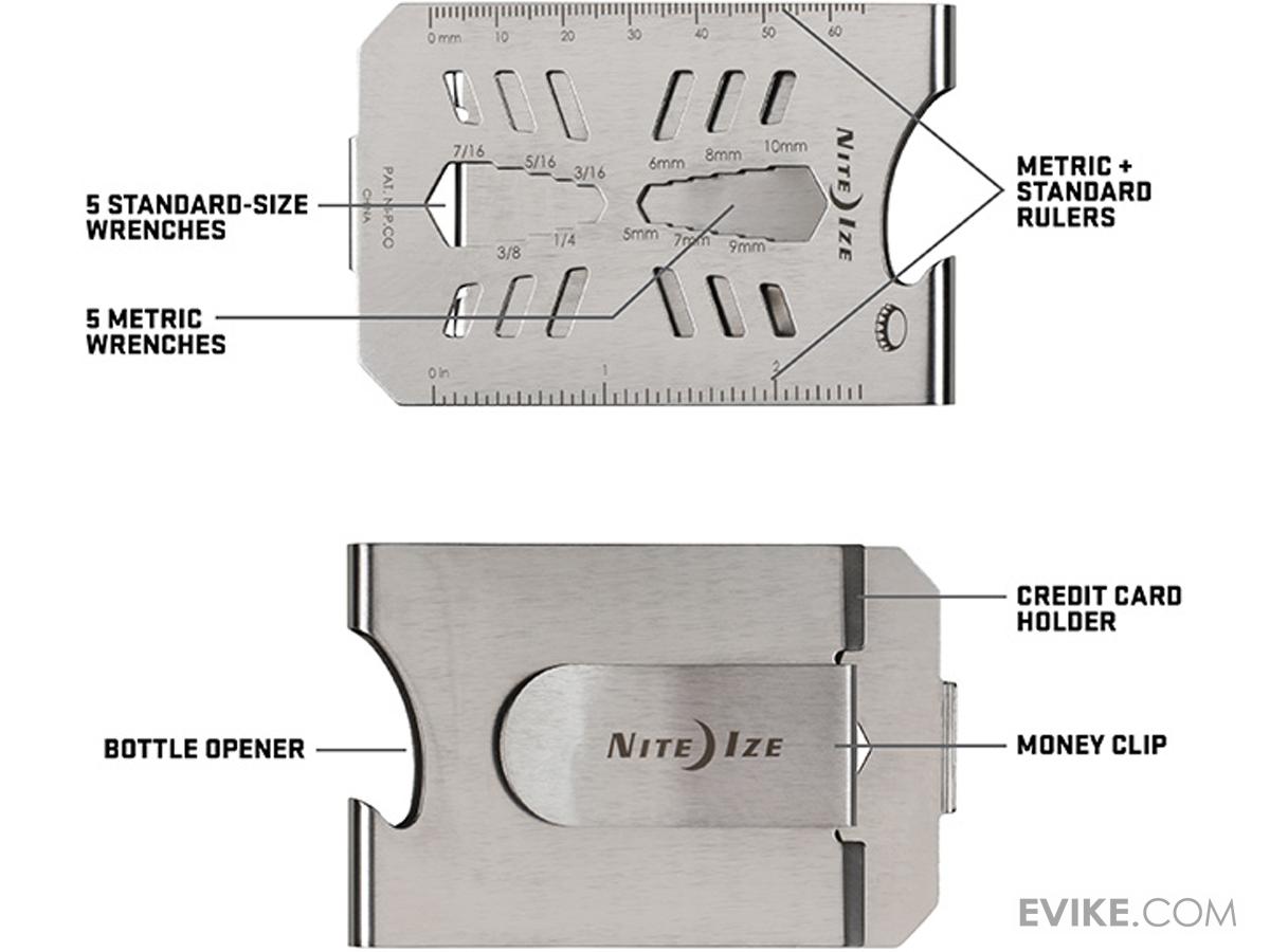 Nite Ize "Financial Tool " Stainless Steel Multi Tool Money Clip ...