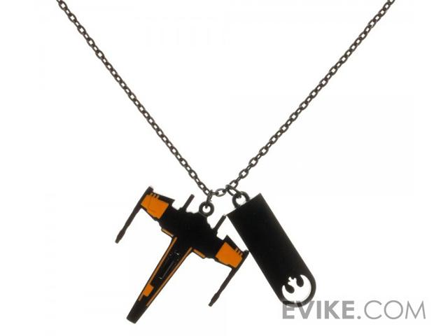 Star Wars Black Squadron Rebel X-Wing Metal Chain Necklace, Tactical ...