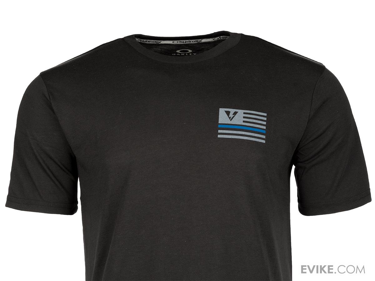 Oakley Thin Blue Line O-Hydrolix T-Shirt - Jet Black (Size: Medium ...