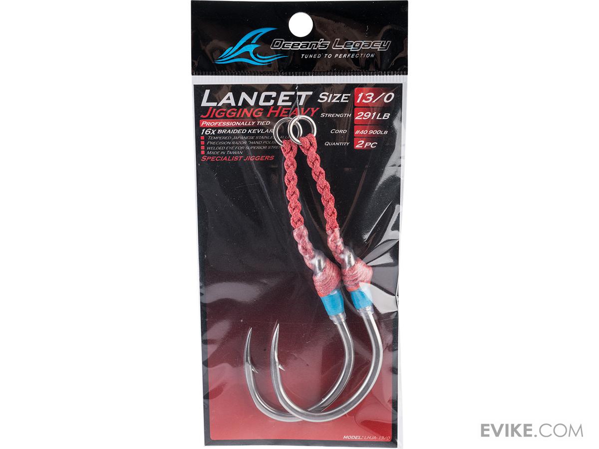 Ocean's Legacy Lancet Single Assist Heavy Jigging Hook (Size: 13/0 / 2 ...
