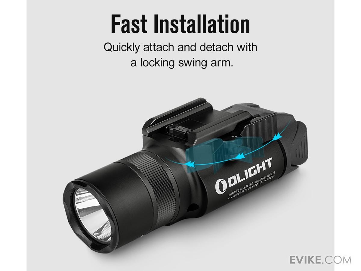 Olight Baldr Pro R Rechargeable Tactical Light with Green Laser (Color ...