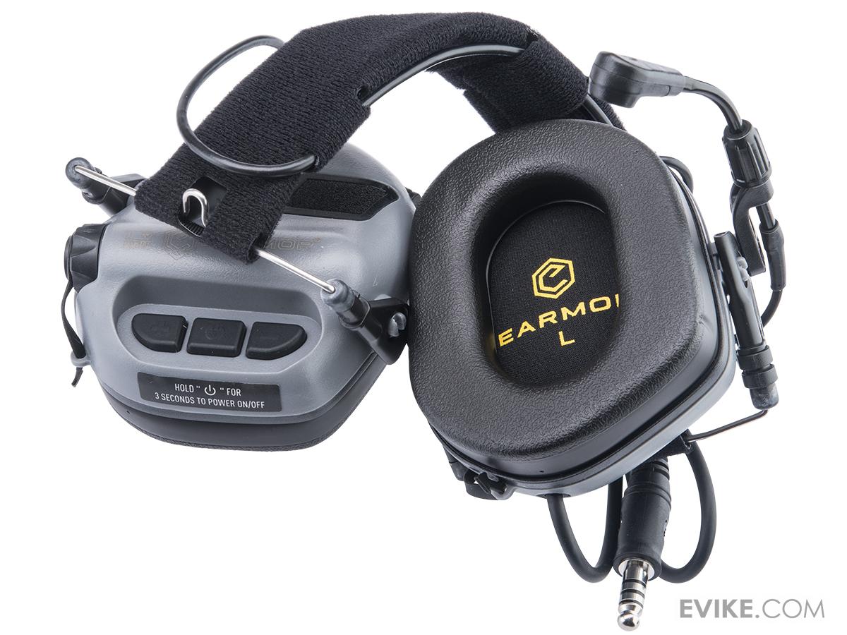 Earmor M32 MOD3 Tactical Communications Headset (Color: Wolf Grey ...