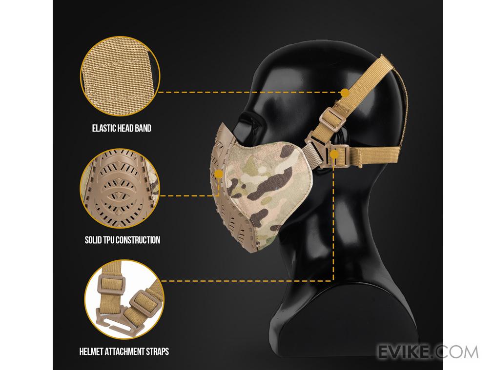 OneTigris T'Farge Foldable Comfort Face Mask (Color: Tan), Tactical ...