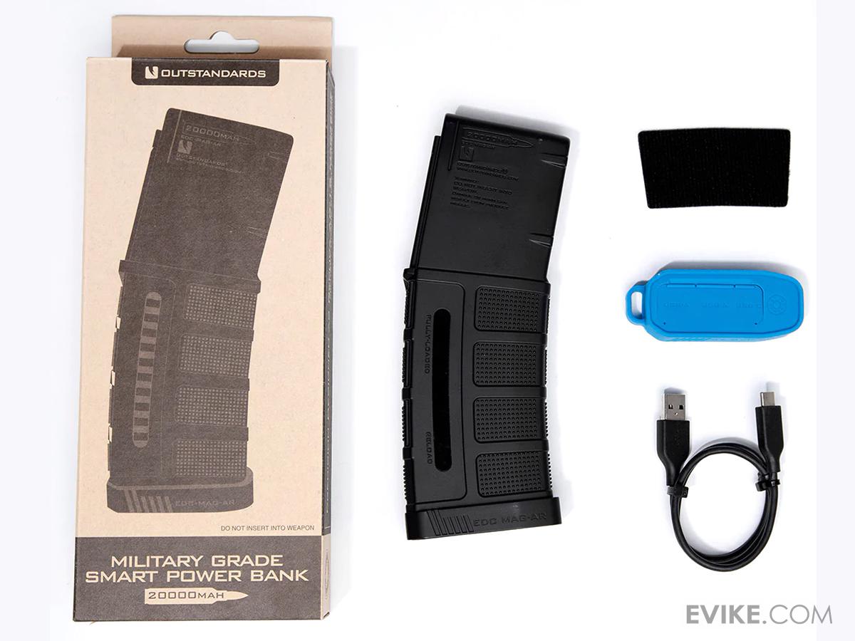 Outstandards Mock Mil-Spec AR EDC MAG Smart Power Bank (Color: Black ...