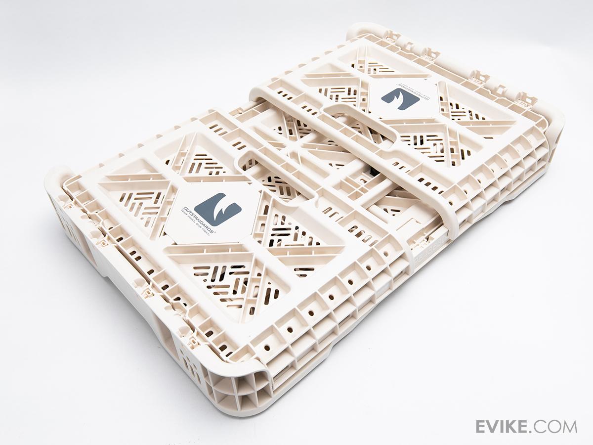 Outstandards Transformer Collapsible Smart Carrying Crate (Color: Ivory ...