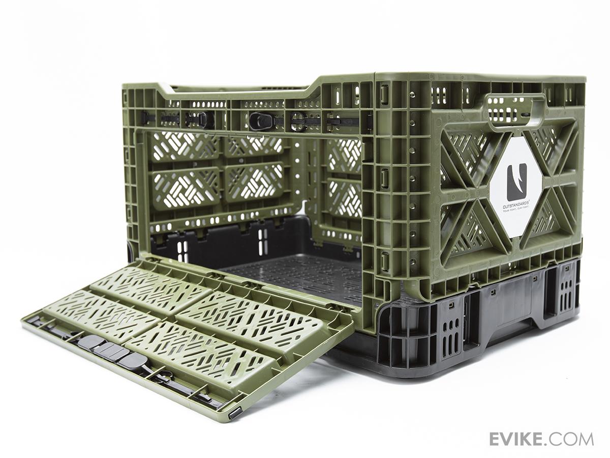 Outstandards Transformer Collapsible Smart Carrying Crate (Color: Olive ...