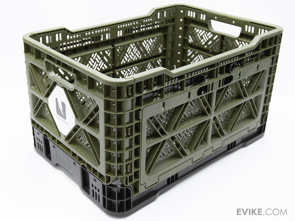 Outstandards Transformer Collapsible Smart Carrying Crate (Color: Olive ...