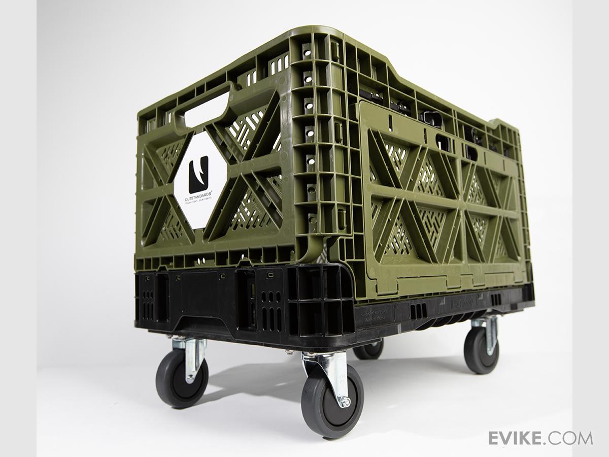 Outstandards Transformer Collapsible Smart Carrying Crate (Color: Ivory ...