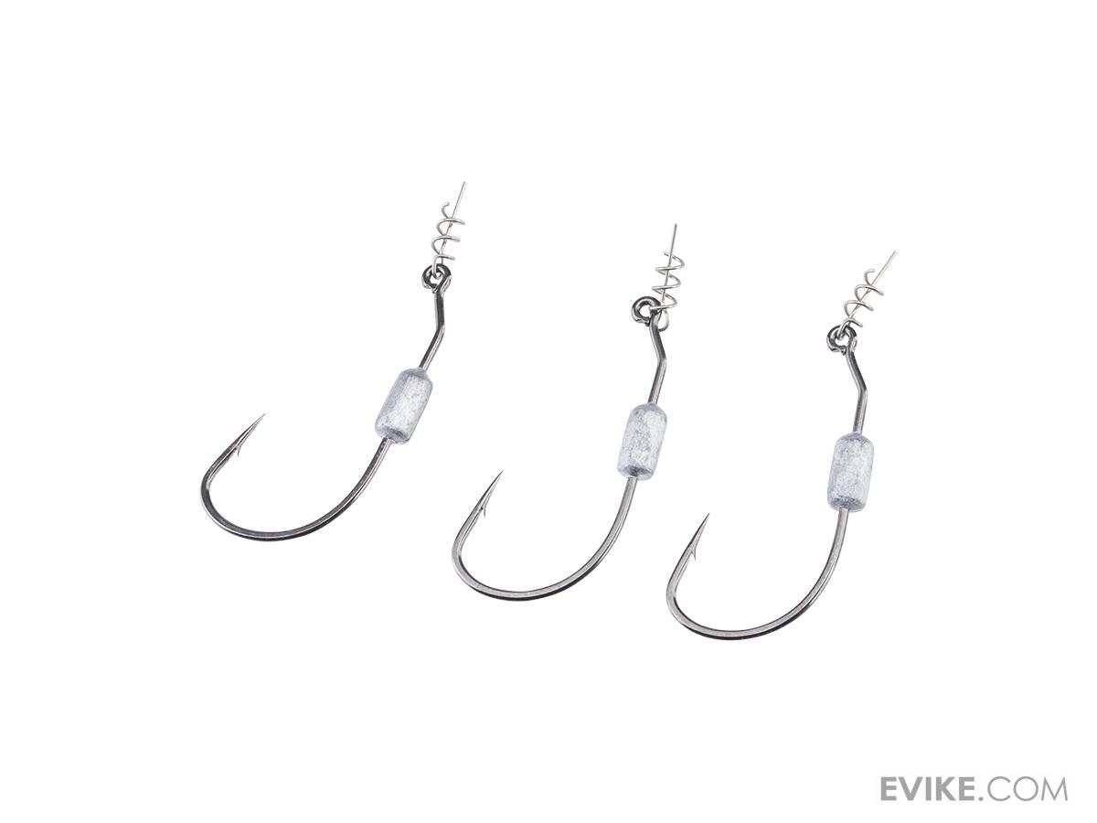 Owner 3X Weighted Twistlock Fishing Hook w/ Centering-Pin-Spring (Size ...