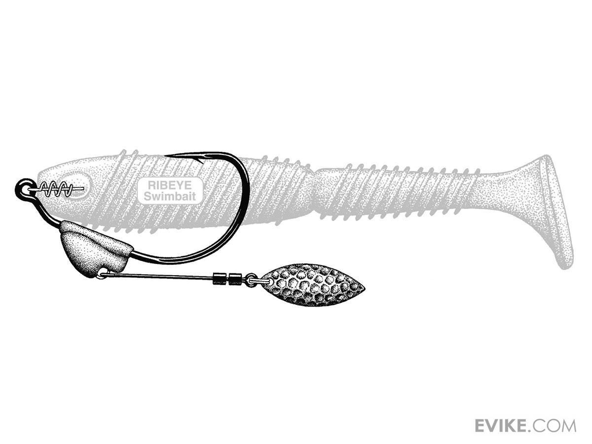 Owner Flashy Swimmer Hook with TwistLOCK Centering-Pin (Color: Gold / 5 ...