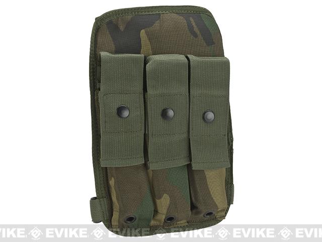 Airsoft Elite Leg Mounted Triple SMG Magazine Pouch - Woodland ...