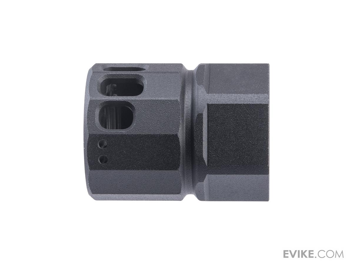 Pro-Arms 14mm Negative Round Compensator (Color: Black), Accessories ...