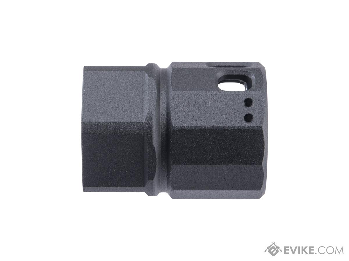 Pro-Arms 14mm Negative Round Compensator (Color: Black), Accessories ...