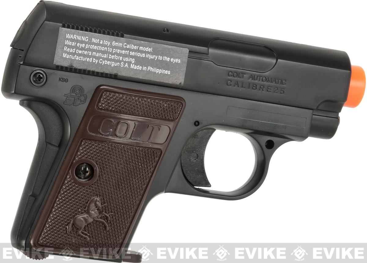 Colt Licensed 1908 Vest Pocket Hammerless .25 ACP Full Size Airsoft ...