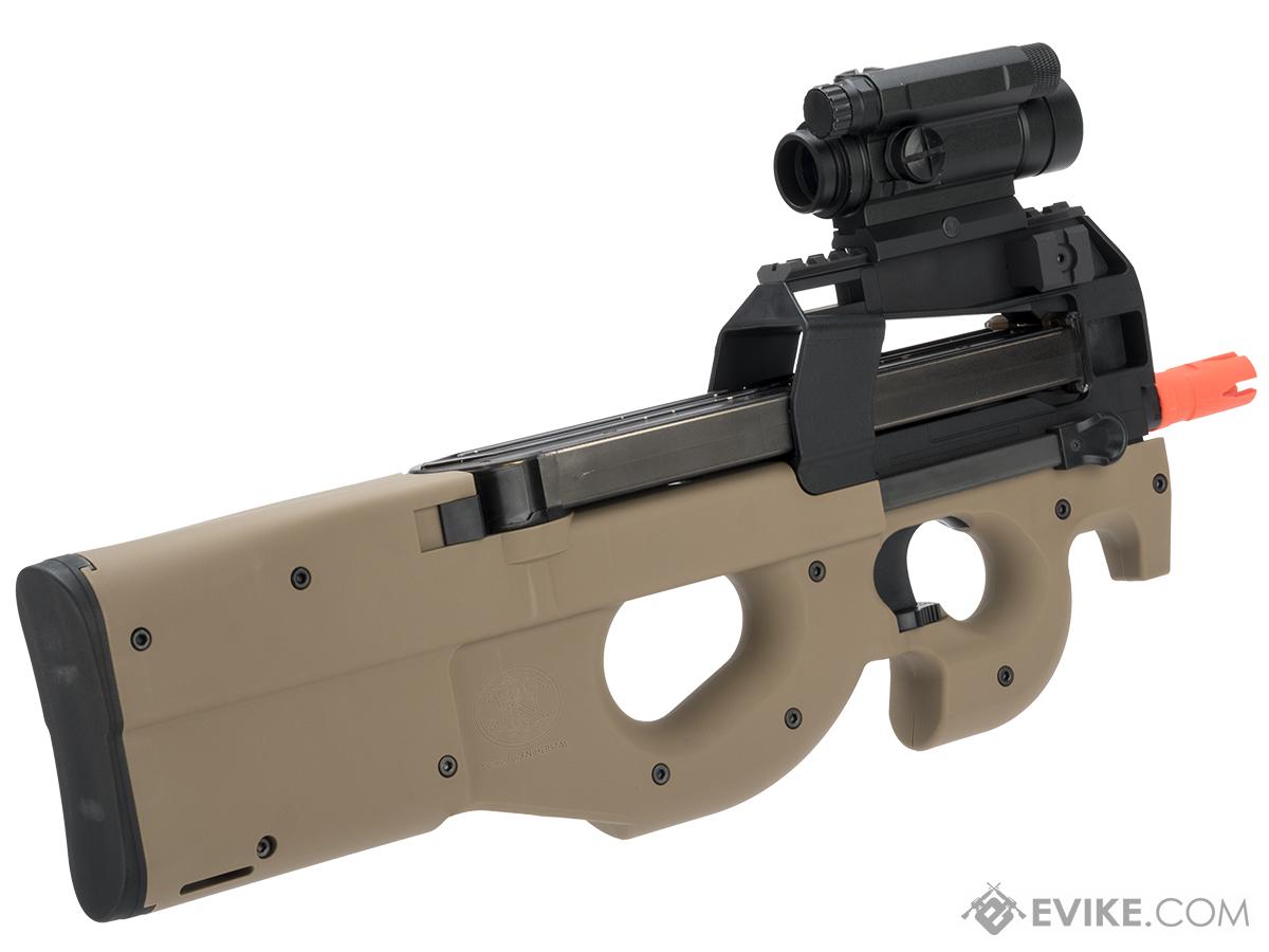 Cybergun FN Herstal Fully Licensed Gas Blowback P90 PDW (Color: Tan ...