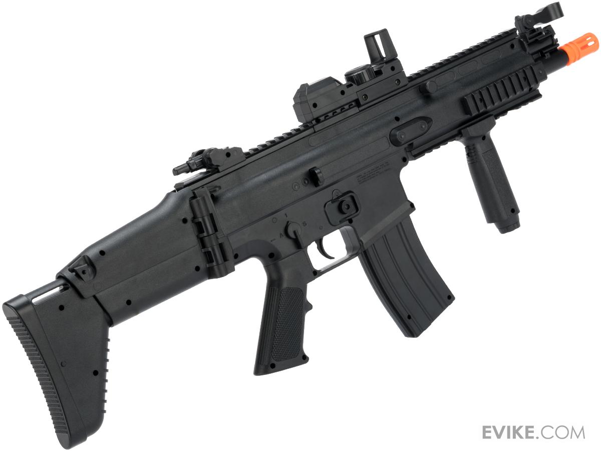 Cybergun FN Herstal Licensed SCAR-L Full Size Entry Level Airsoft AEG Rifle (Color: Black / Gun ...