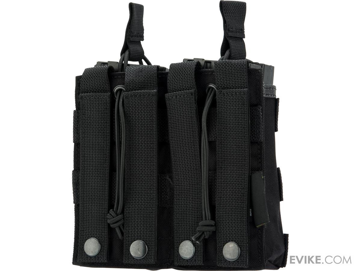 Pantac USA Open-Top Double Mag Pouch (Color: Black), Tactical Gear ...