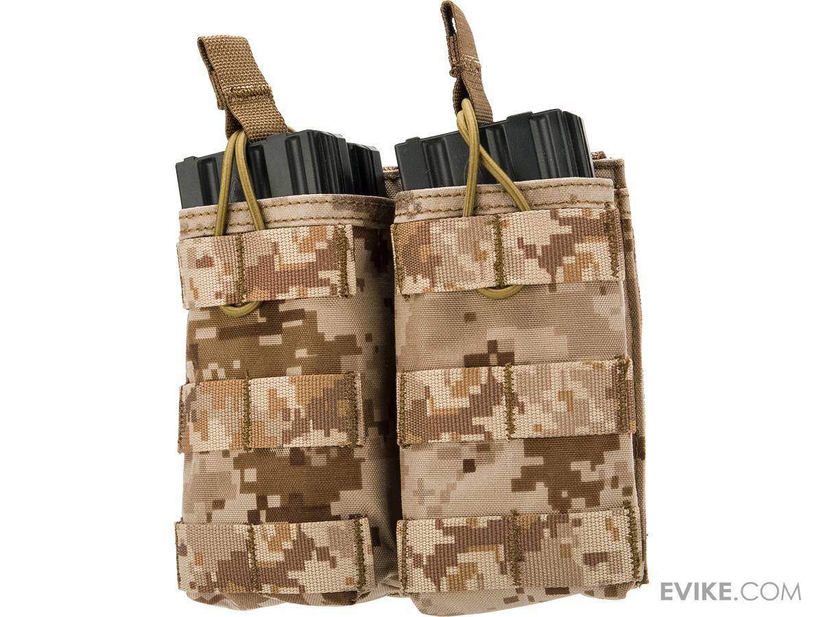 Pantac USA Open-Top Double Mag Pouch (Color: Desert Digital), Tactical ...