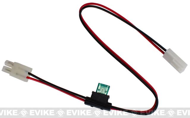 ICS Battery Wiring Connector Set w/ Fuse for Full Stock Airsoft AEG ...